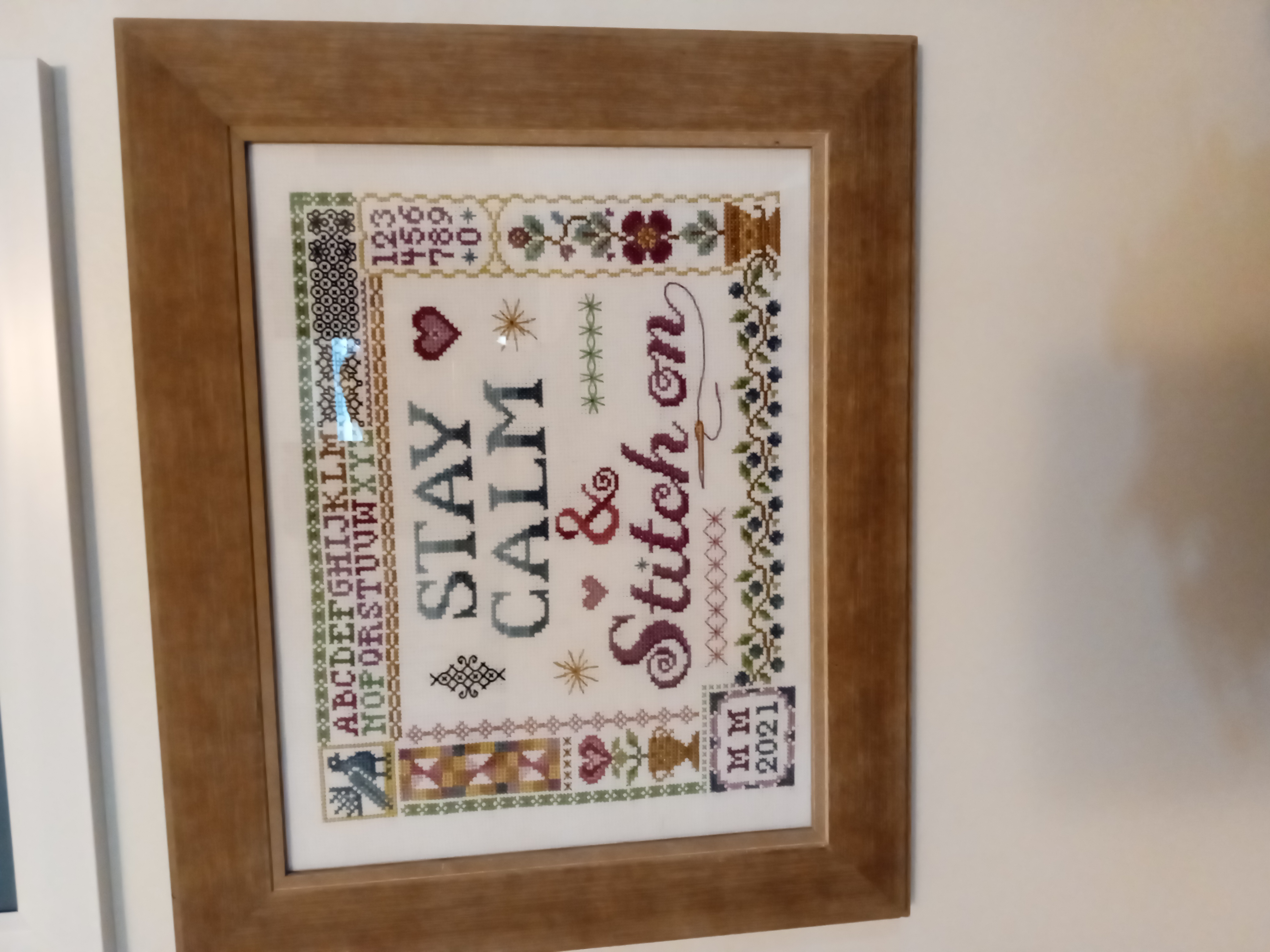 "Stay Calm & Stitch On" | Cross Stitch Pattern
