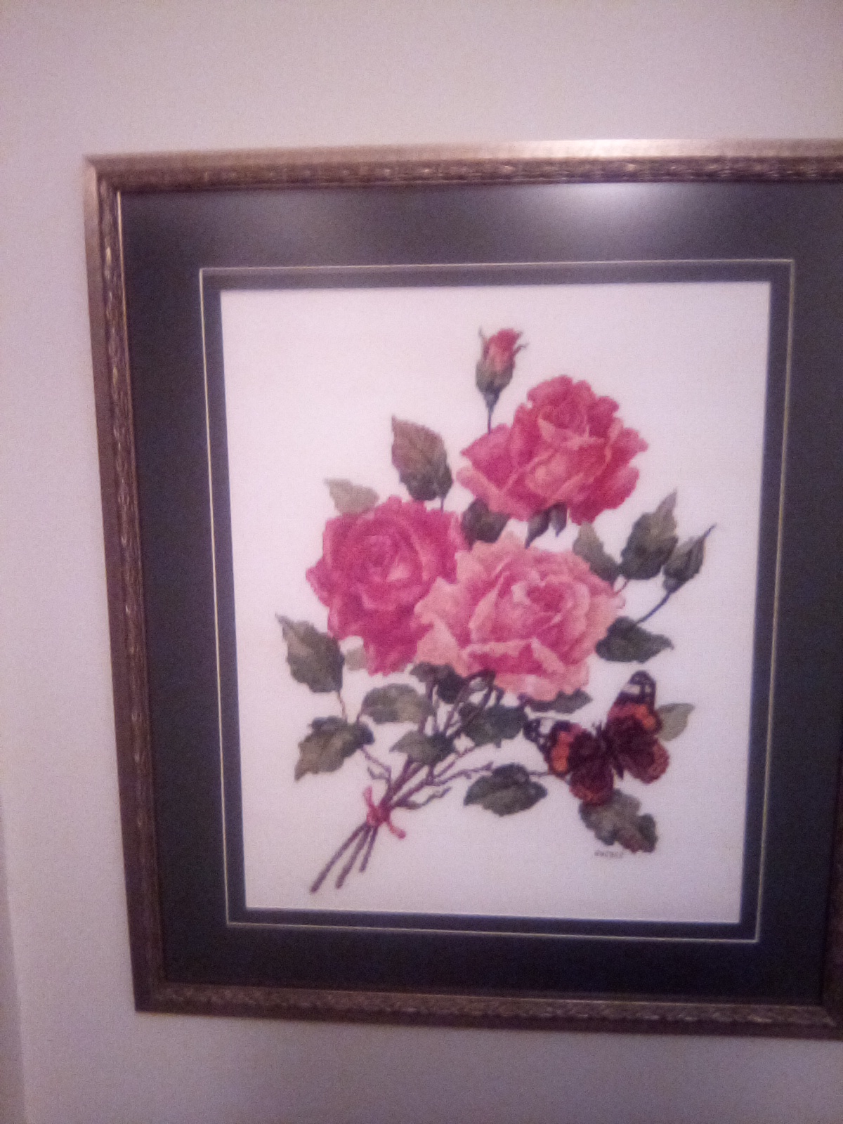 "Roses and Butterfly" by Artecy Cross Stitch