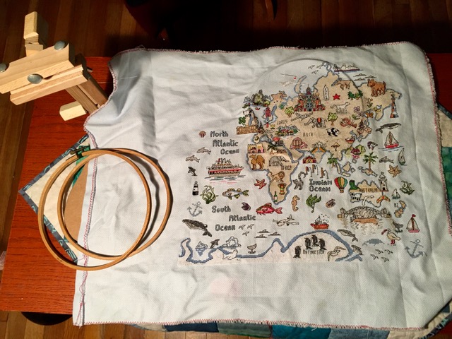 "World Map" | Cross Stitch Kit
