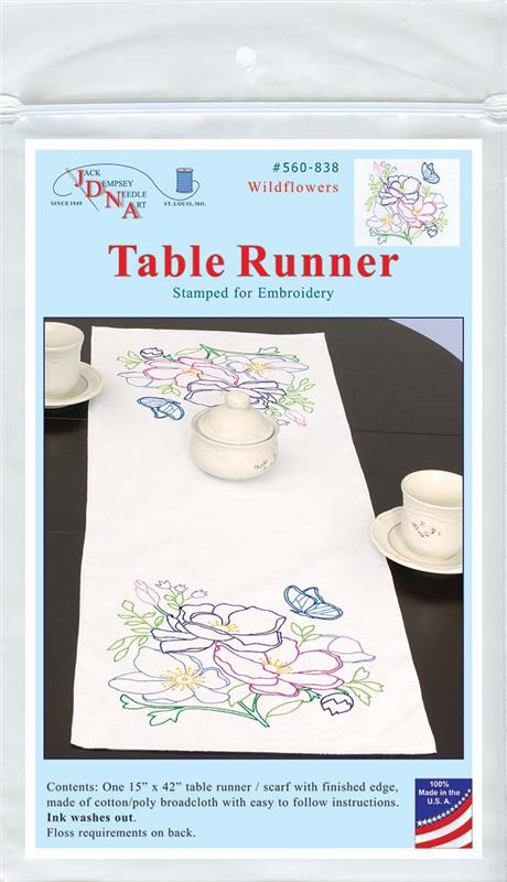 "Wildflowers Table Runner" | Cross Stitch Item
