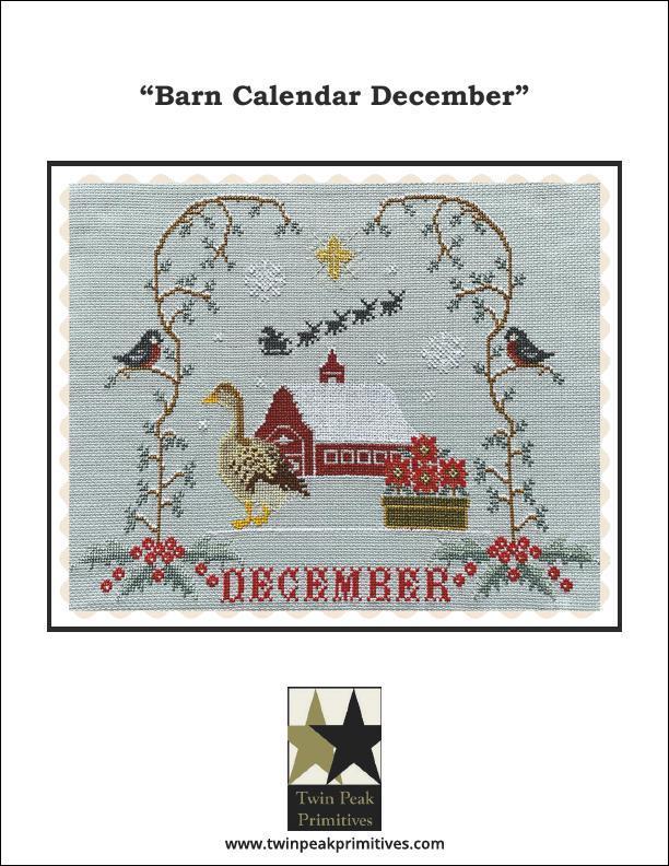 "Barn Calendar December" | Cross Stitch Pattern