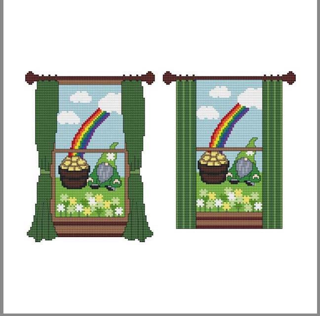 "March Window View In Stitches"