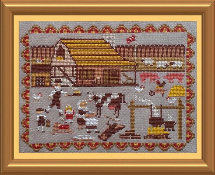 Daily Life of Colonial America | Cross Stitch Pattern