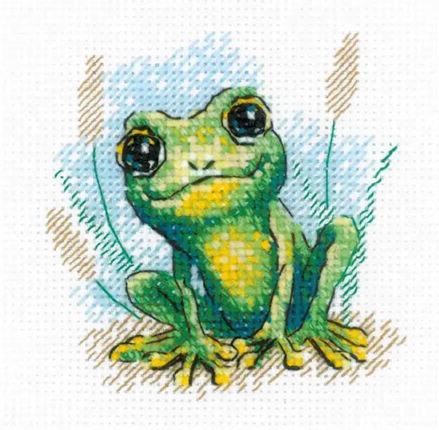 Little Frog | Cross Stitch Kit at Everything Cross Stitch