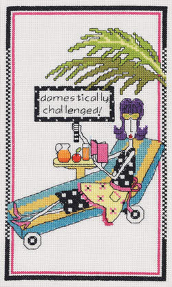 Domestically Challenged (cross stitch kit)