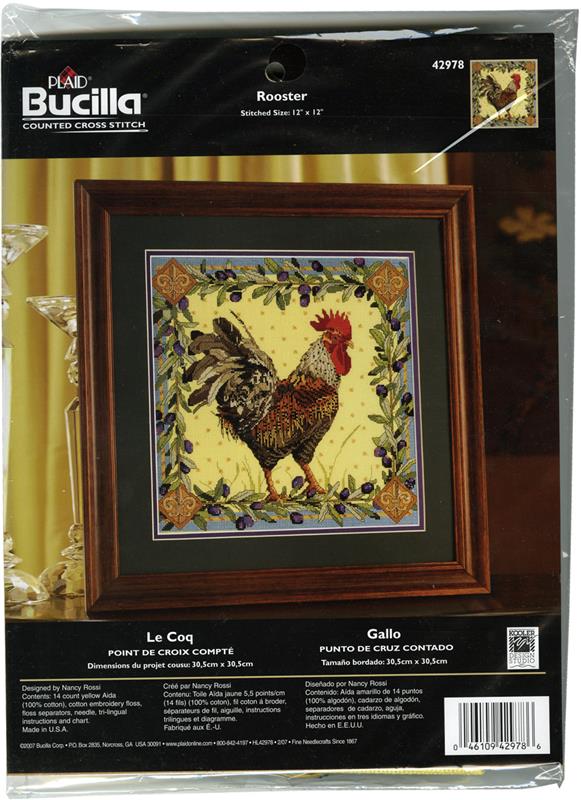 Rooster (cross stitch kit)