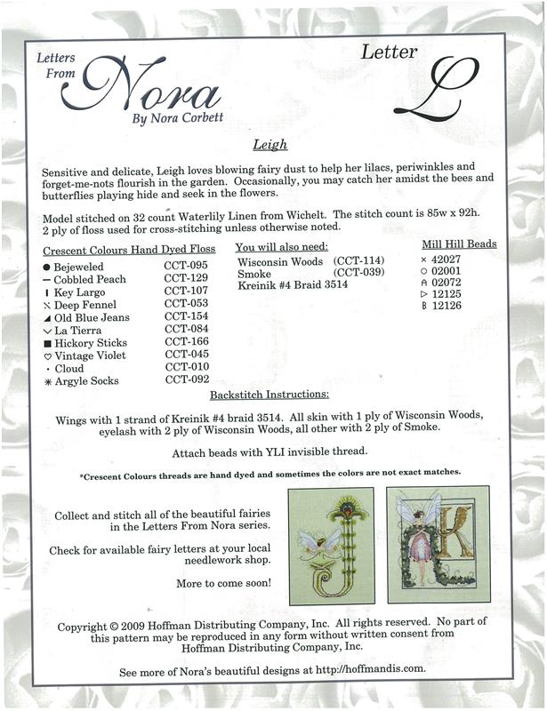 "Letters From Nora-L" by Nora Corbett