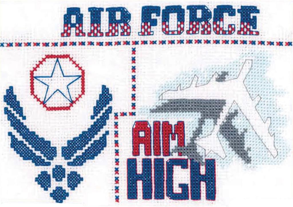 Air Force Sampler (cross stitch kit)