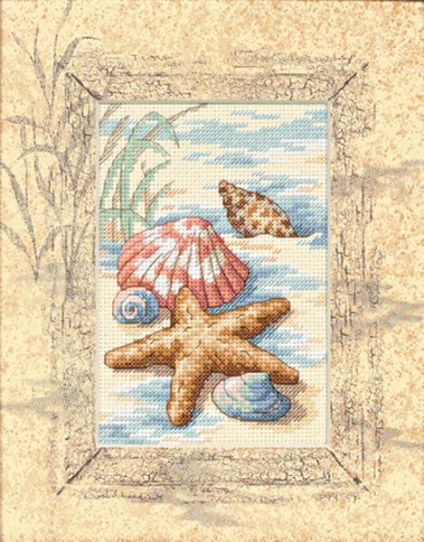 Shells In The Sand (cross stitch kit)