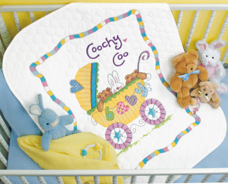 Darling Baby Quilt (stamped cross stitch kit)