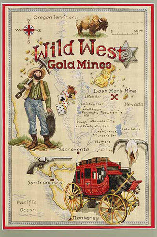 Treasure Map (cross stitch kit)