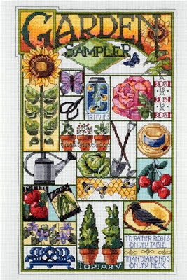Garden Sampler (cross stitch kit)