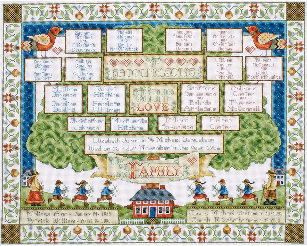 Family Tree (cross stitch kit)