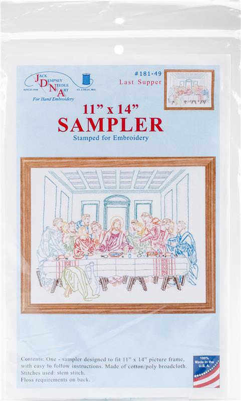 Last Supper Sampler (stamped cross stitch)