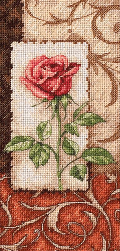 Single Rose (cross stitch kit)