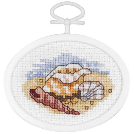 Seashells (cross stitch kit)
