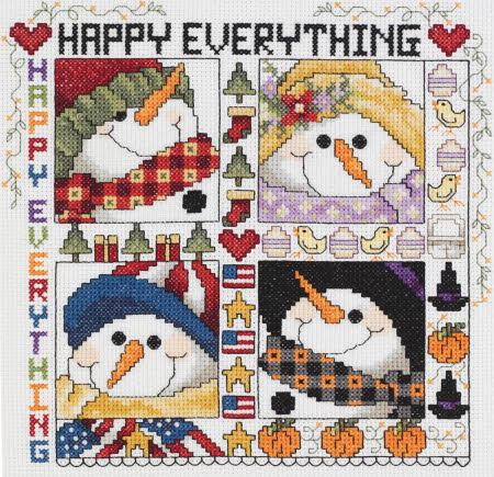 Happy Everything (cross stitch kit)