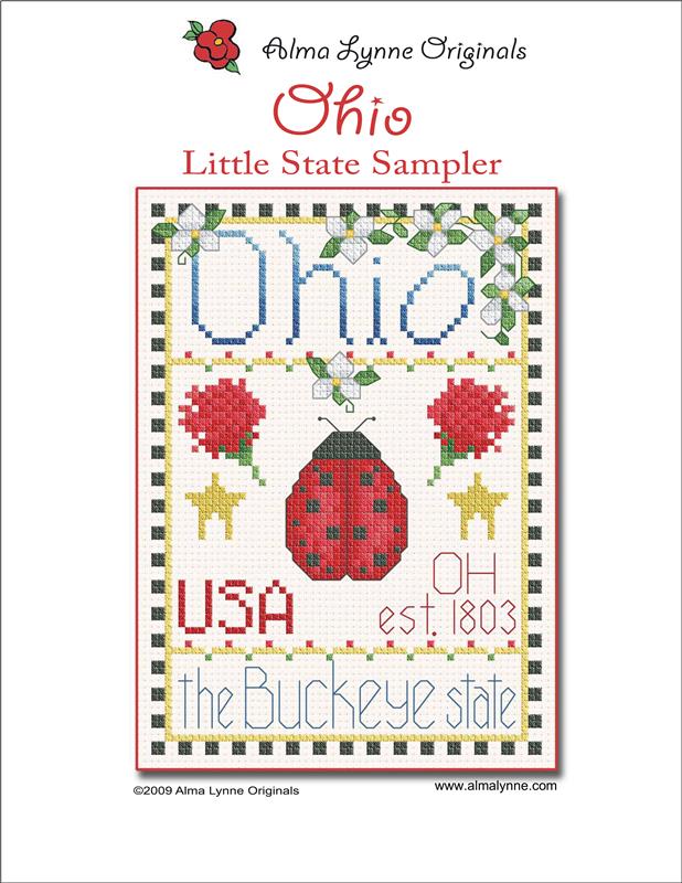 "Ohio Little State Sampler" by Alma Lynne Designs