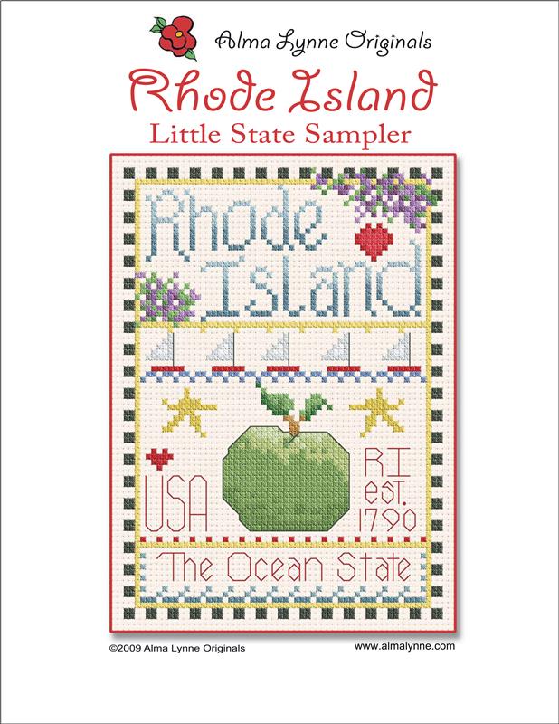 "Rhode Island Little State Sampler" by Alma Lynne Designs