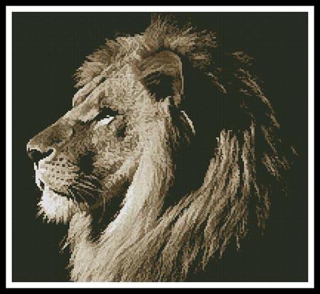 "Lion Profile" by Artecy Cross Stitch