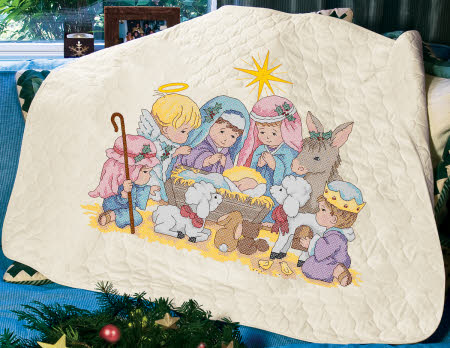 Nativity Quilt (stamped cross stitch kit)