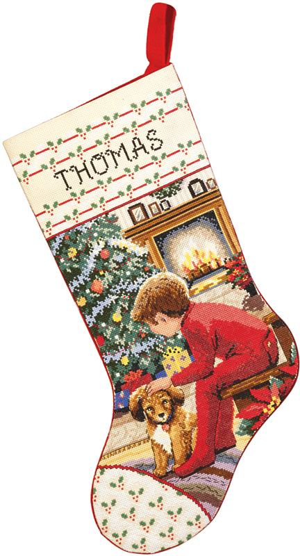 Santa Stocking Cross Stitch Waiting For Christmas Cross Stitch Pattern