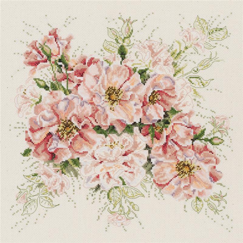 Garden Roses (cross stitch kit)