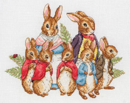 Peter Rabbit Family (cross stitch kit)