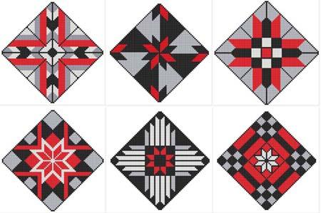 "On Point Quilt Blocks" by Cross Stitch Wonders