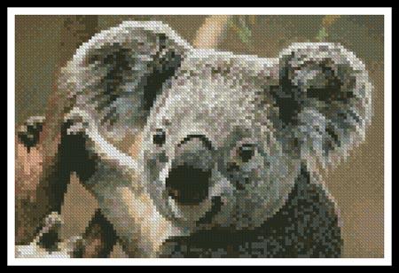 "Mini Koala Portrait" by Artecy Cross Stitch