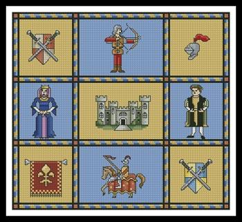 "Medieval Sampler" by Artecy Cross Stitch