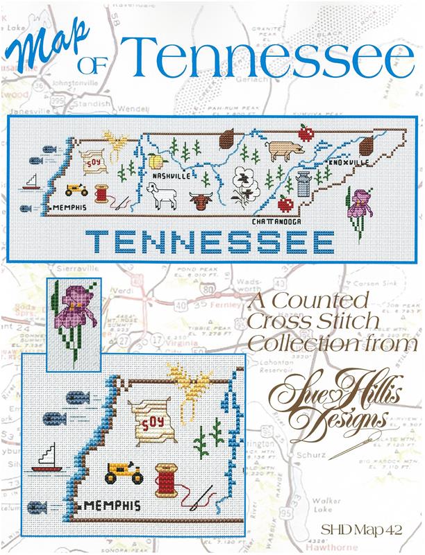 "Tennessee Map" by Sue Hillis Designs
