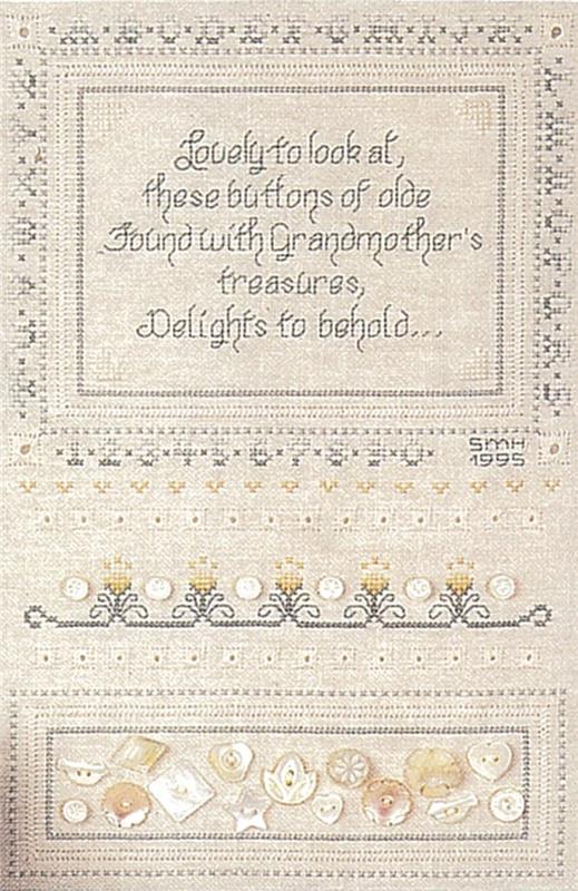"Antique Button Sampler" by Sue Hillis Designs