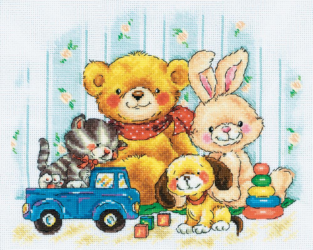 "Toys" | Cross Stitch Kit at Everything Cross Stitch