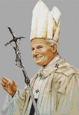 Pope John Paul II | Cross Stitch Pattern