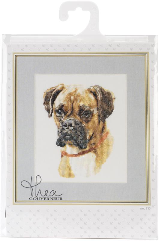 "Boxer on Linen" | Cross Stitch Kit