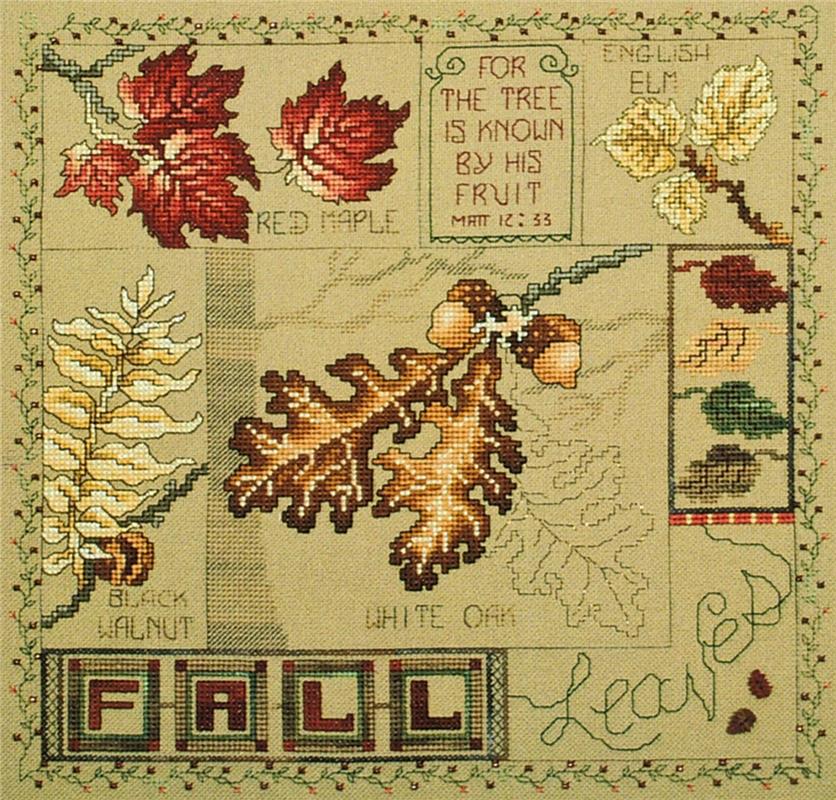 "Fall Leaves" | Cross Stitch Pattern