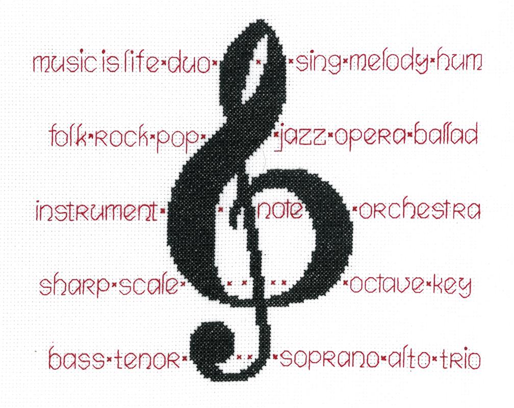 "Let's Sing" | Cross Stitch Pattern