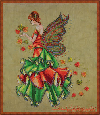 "Fallyn The Fall Fairy" | Cross Stitch Pattern