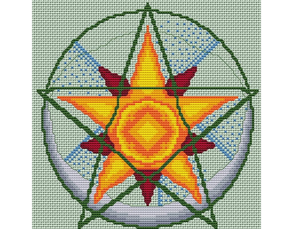 "Pentacle" | Cross Stitch Pattern