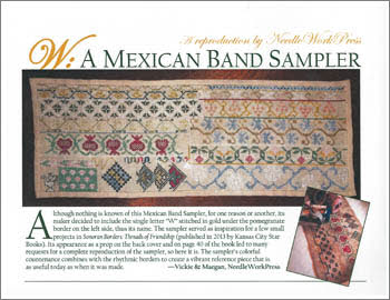 "Mexican Band Sampler" | Cross Stitch Pattern