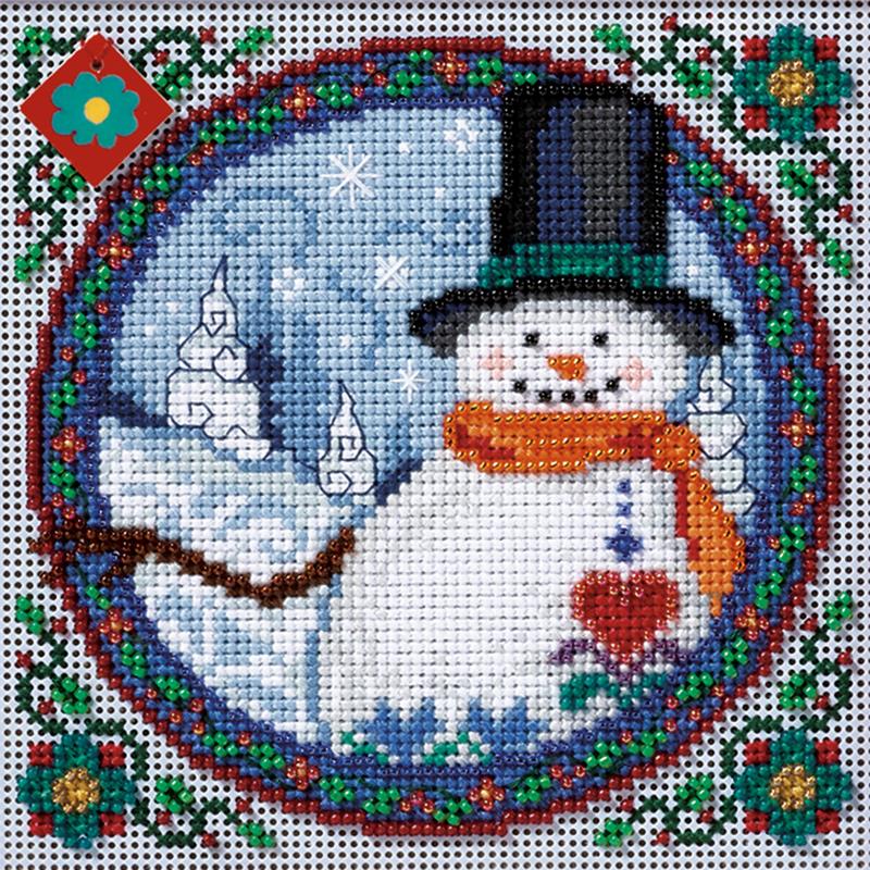 "Southern Snowman" | Cross Stitch Kit