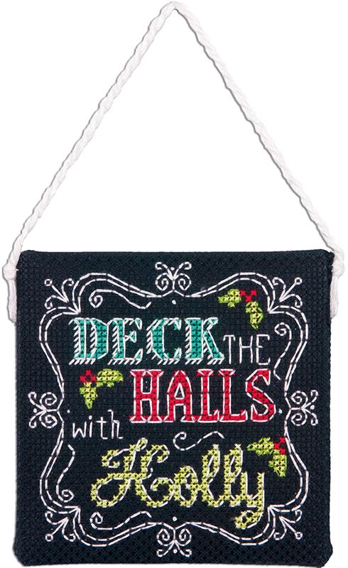 "Deck The Halls Ornament" | Cross Stitch Kit