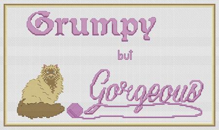 "Grumpy Sign" | Cross Stitch Pattern