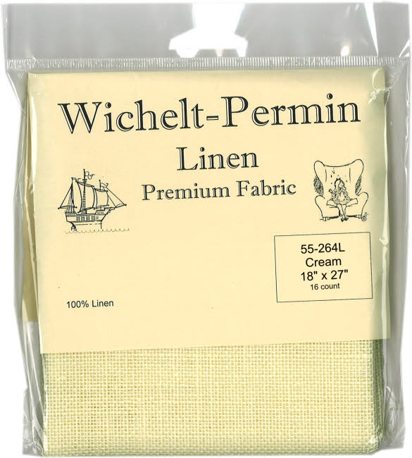 16 Count Linen cross stitch fabric from Wichelt Imports