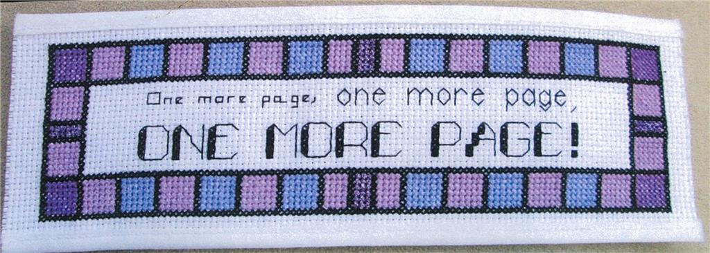"One More Page" | Cross Stitch Pattern