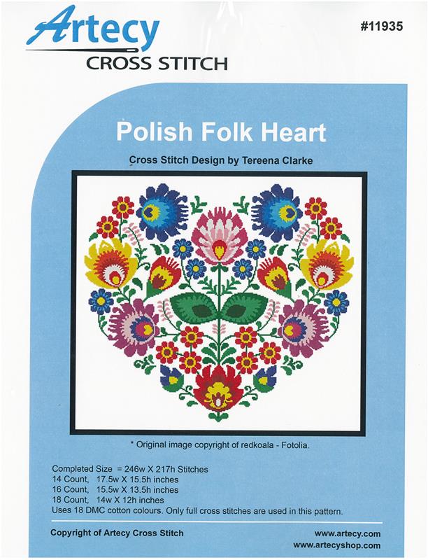 "Polish Folk Heart" | Cross Stitch Pattern
