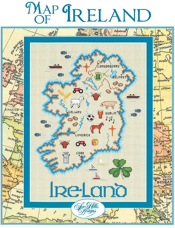 "Ireland Map" | Cross Stitch Pattern