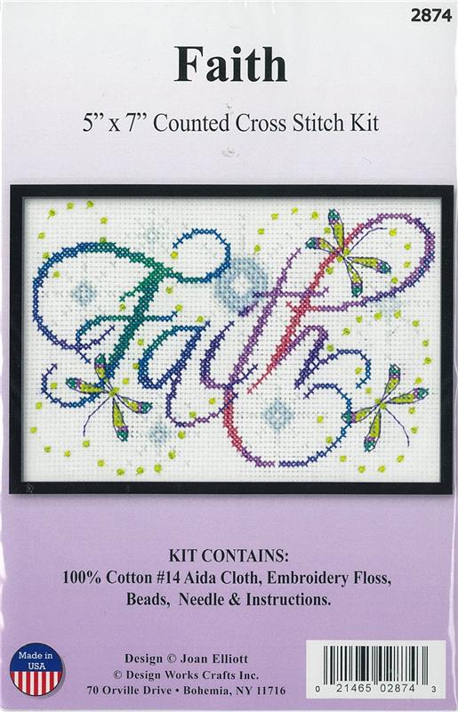 "Faith" | Cross Stitch Kit at Everything Cross Stitch