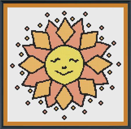 "Ditsy Sun" | Cross Stitch Pattern